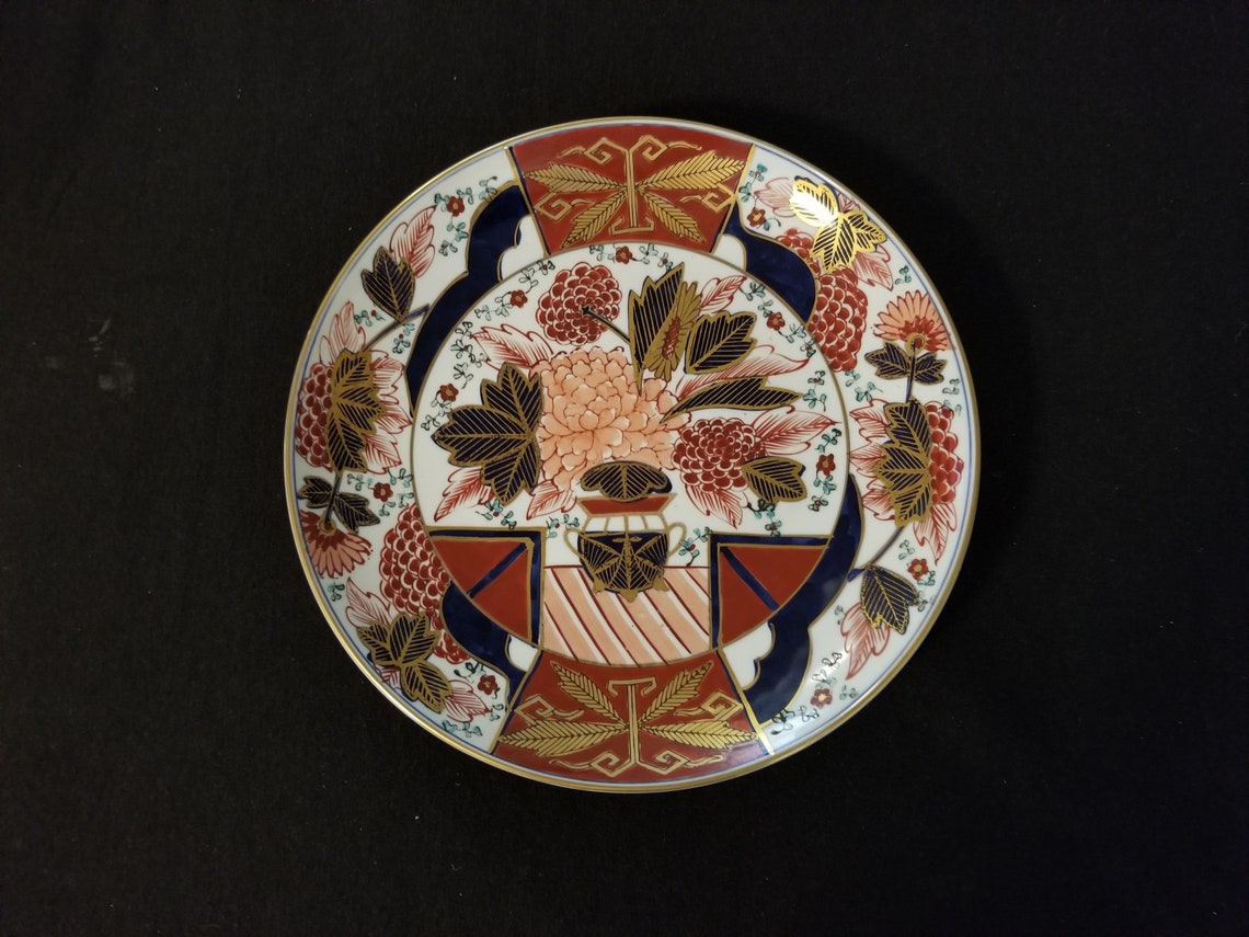 Vintage Japanese Display Plate: Hand Painted With Hanger - Etsy