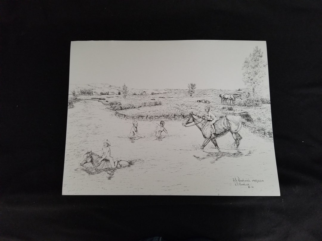 K.F. Nordwick "skinny Dip" Lithograph Signed & Numbered 199 of 250 - Etsy
