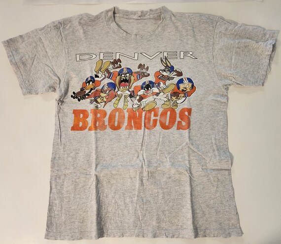 1993 Denver Broncos / Warner Brothers - Men's Large T… - Gem