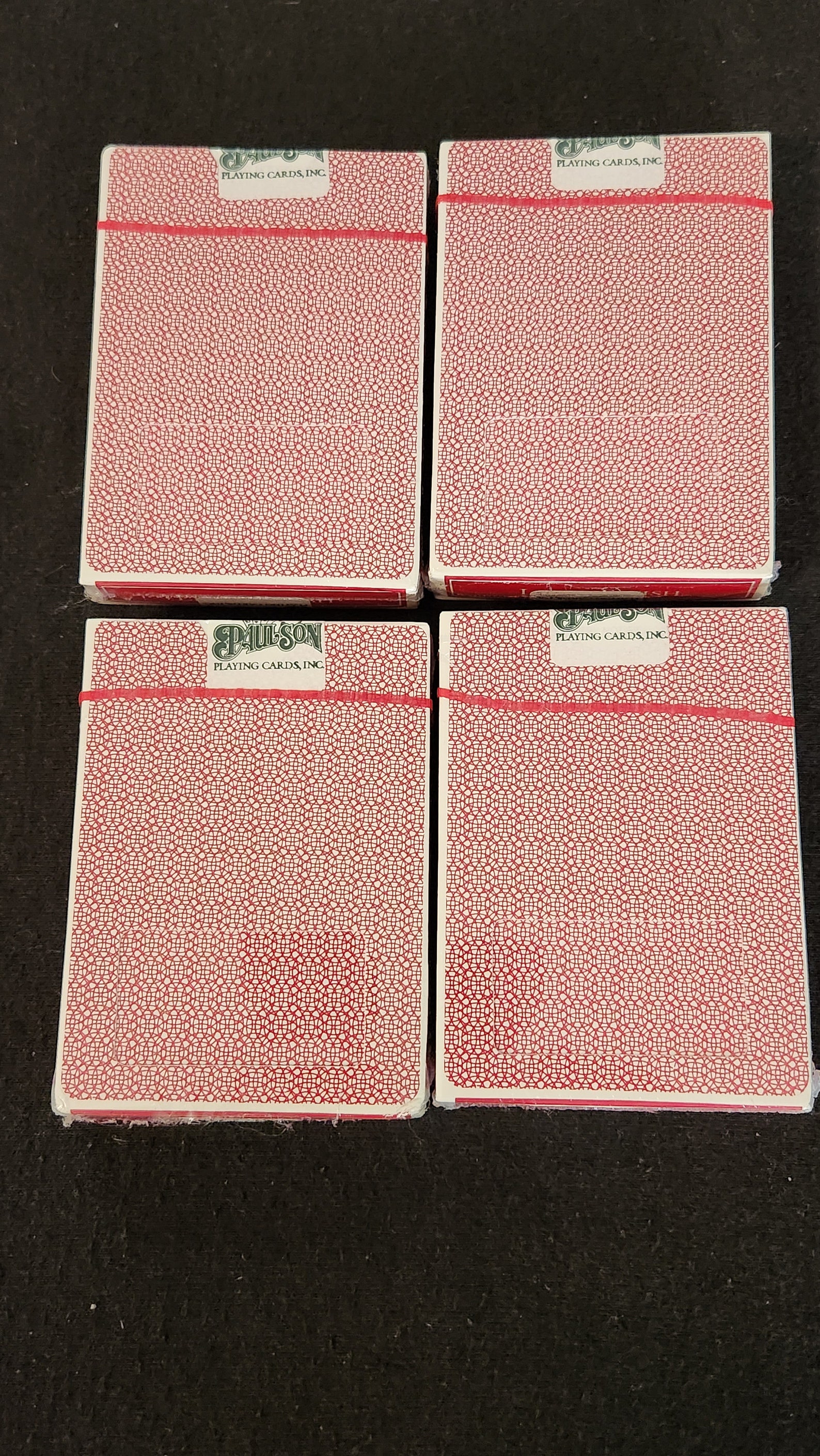 Vintage Classic Paulson Playing Cards - Red - Set of 4 Decks - Brand ...