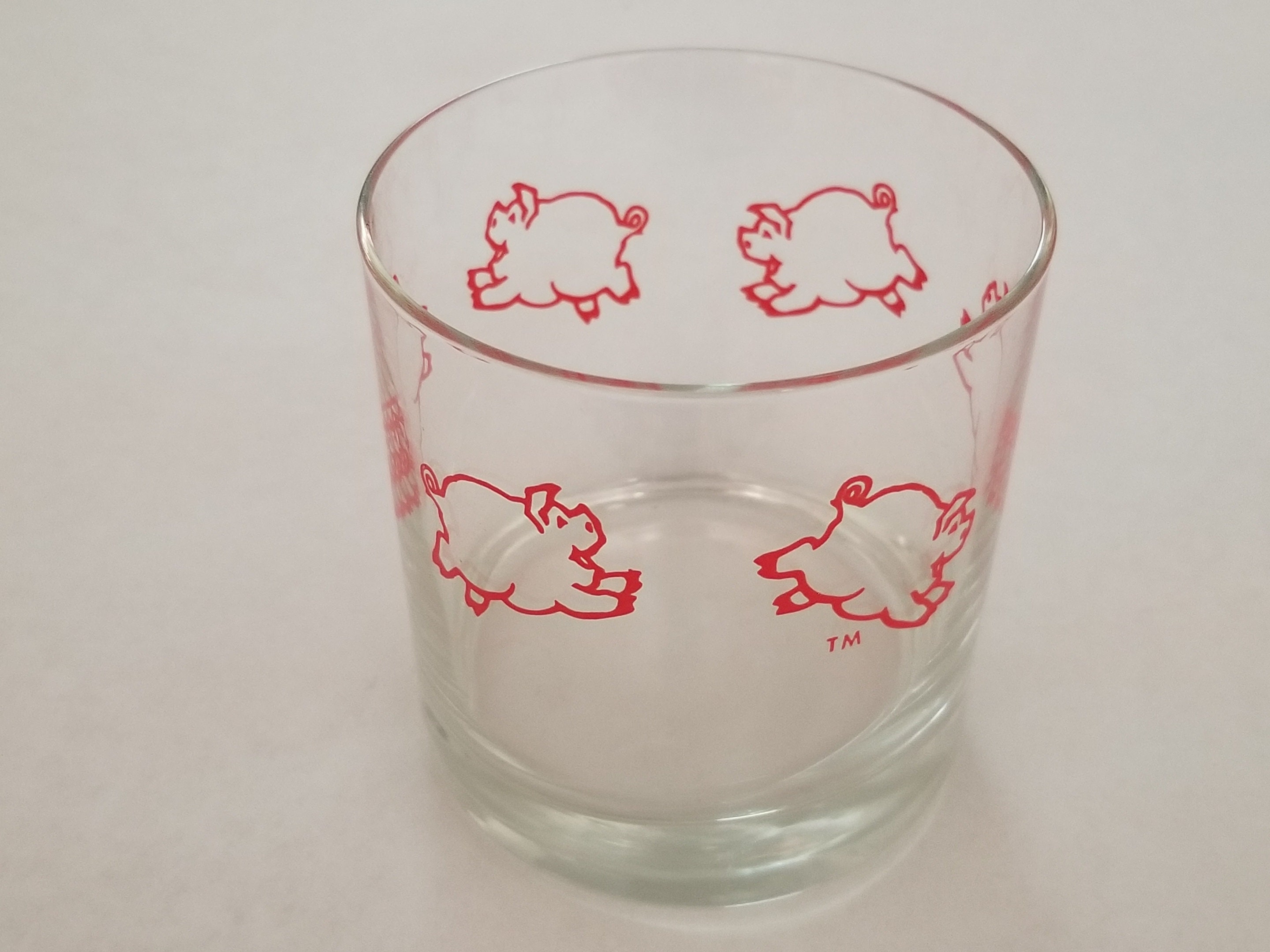 Darling Dancing Pigs Glass From Boston's Own hog - Etsy