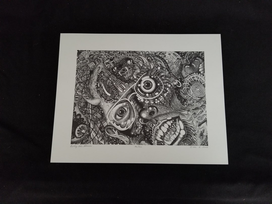 R. Jones "bobby the Demon" Lithograph Signed & Numbered 299 of 300 - Etsy