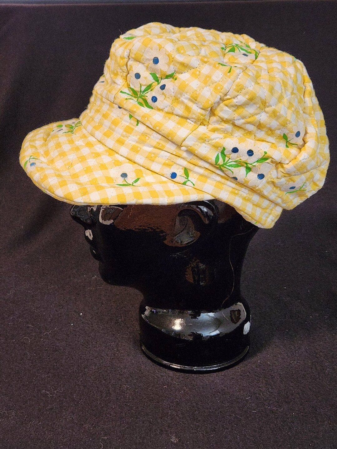Vintage 1970's Kristin International - Women's Small - Quilted Flower ...