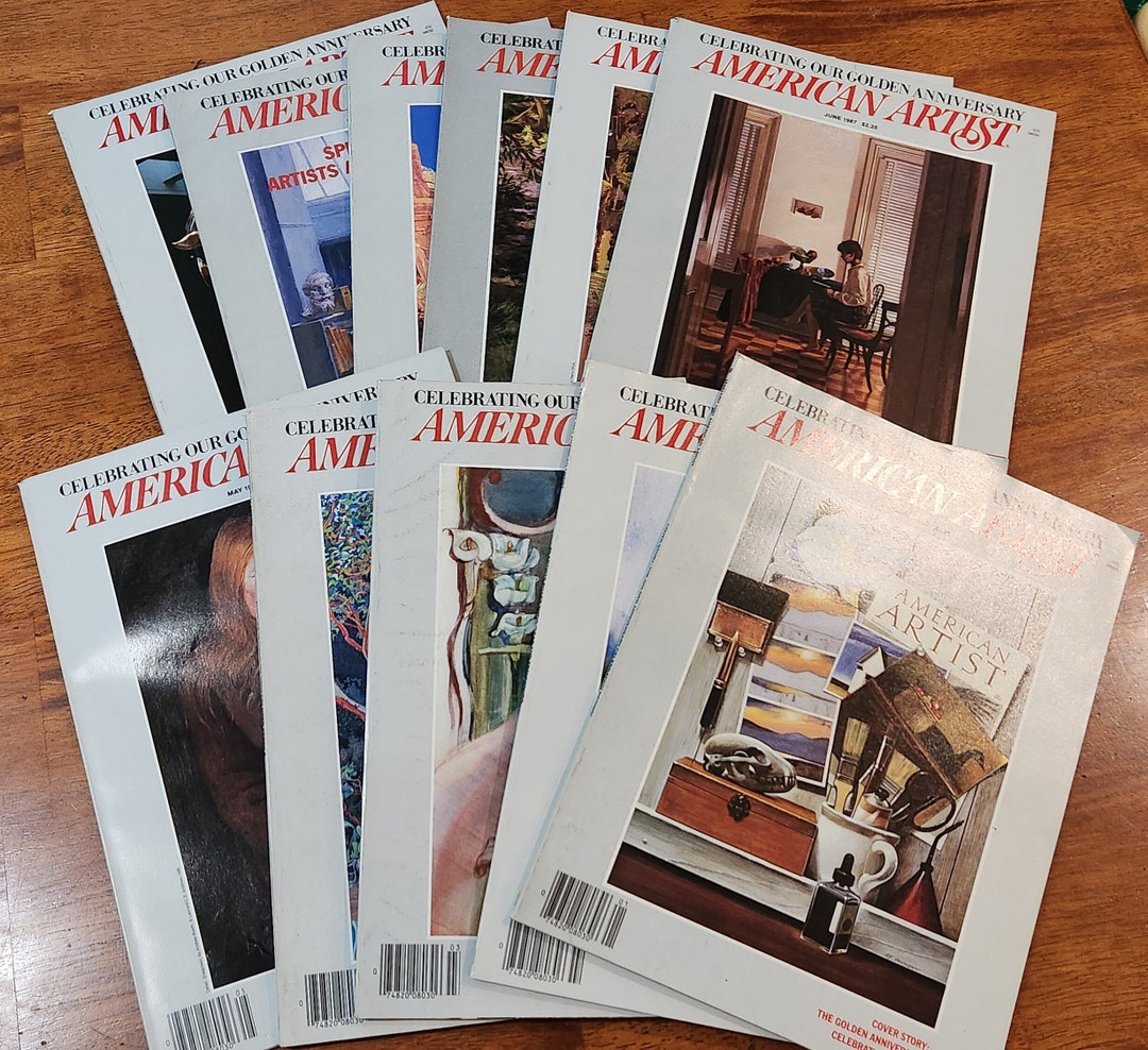 Vintage 1987 American Artist Magazine Set / Lot of 11 Magazines Set 32 ...