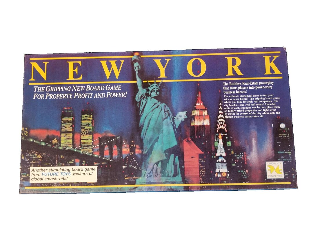 Vintage - 1987 - New York - the Gripping New Board Game for Property ...