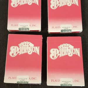 Vintage Classic Paulson Playing Cards - Red - Set of 4 Decks - Brand ...