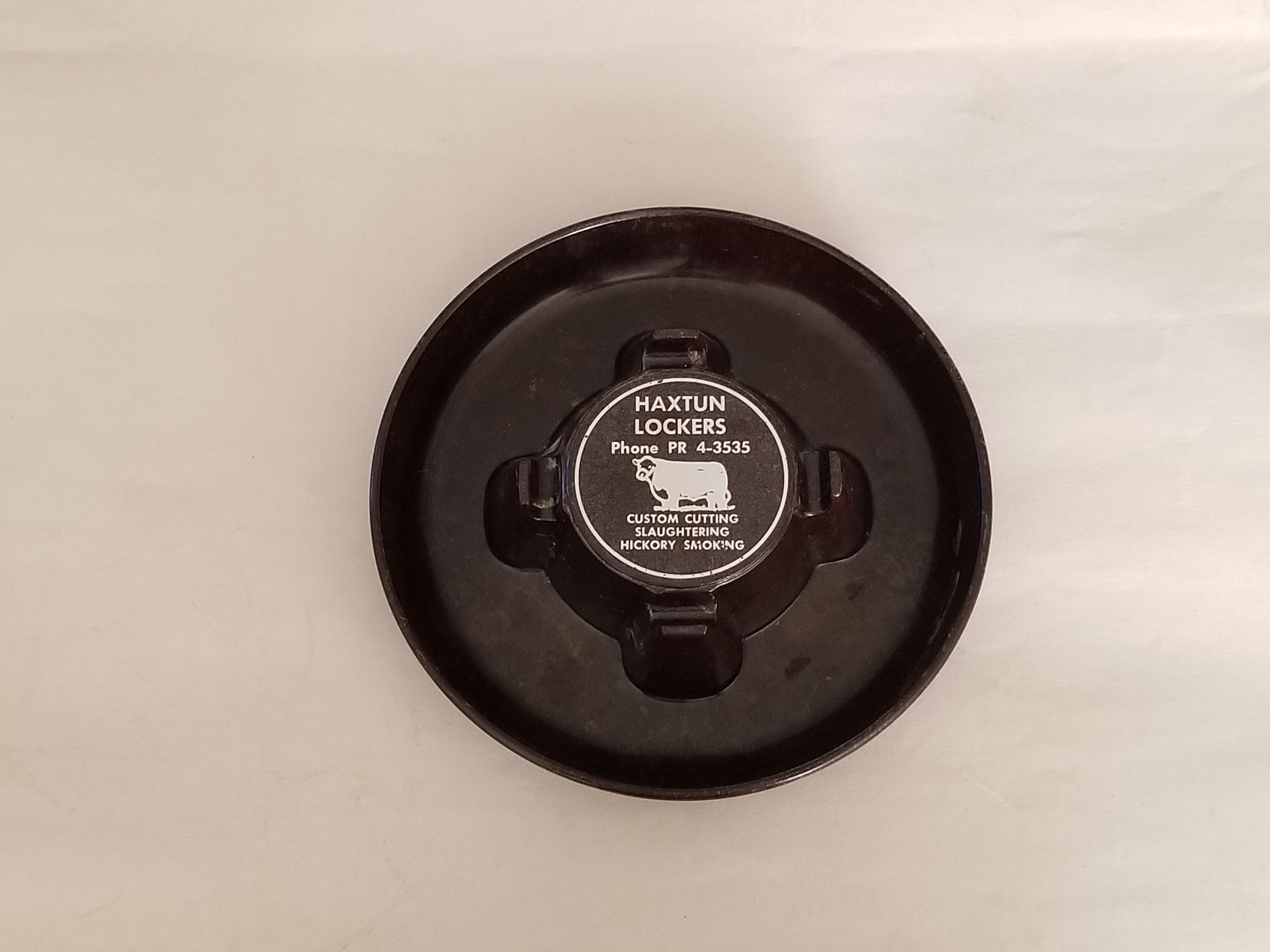 VINTAGE RARE Haxtun Lockers Advertising Plastic Ashtray 6-1/2 in ...