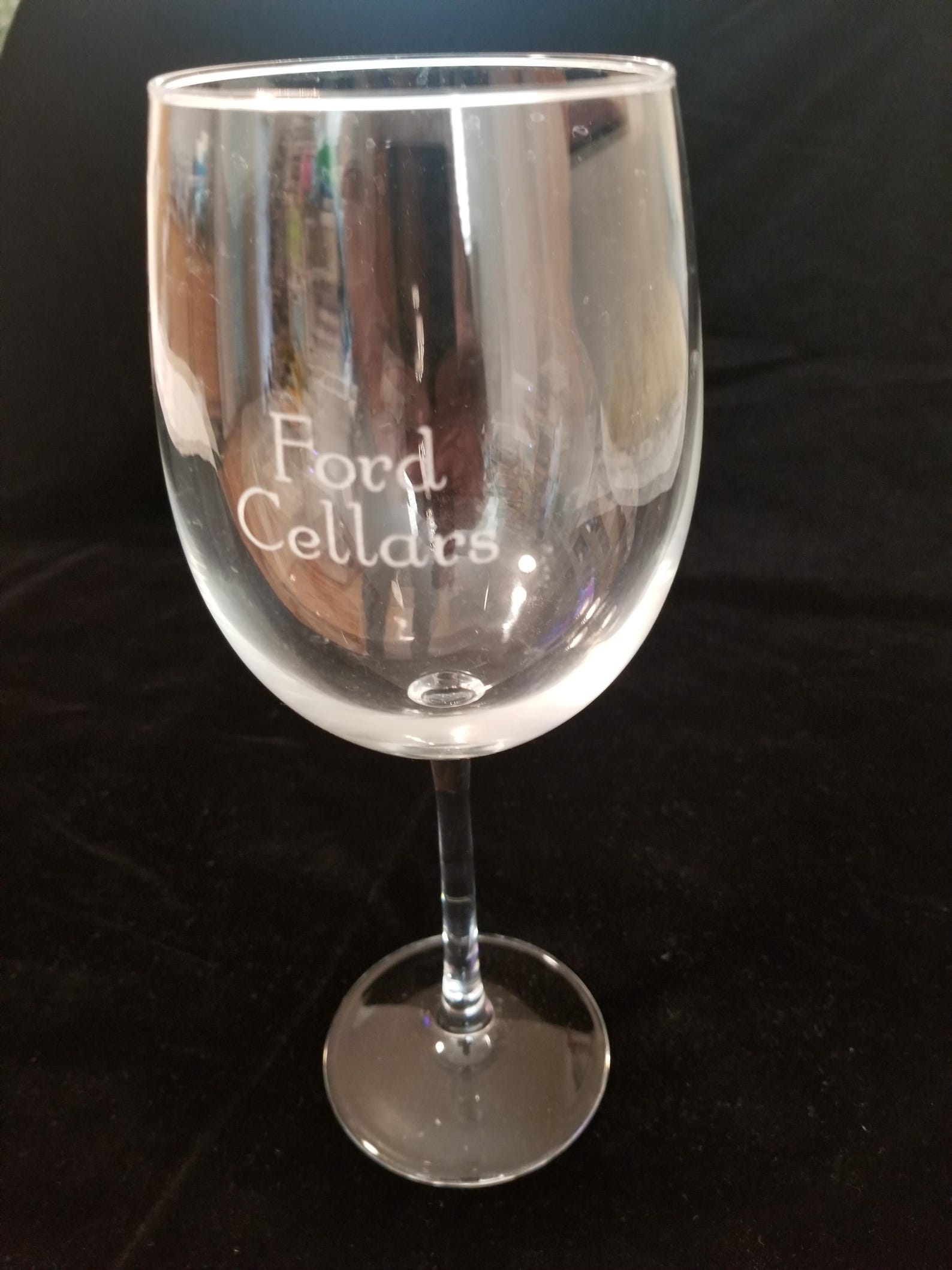 Ford Cellars - Large Wine Glass - 9" Tall - the White Lettering is ...