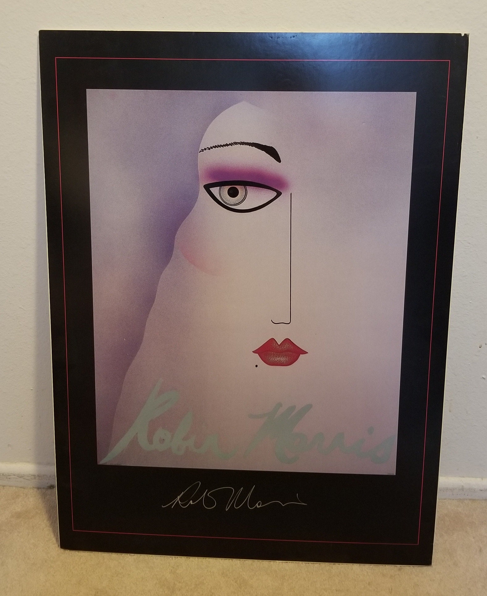 Hand Signed by Artist Robin Morris beauty Illustration | Etsy