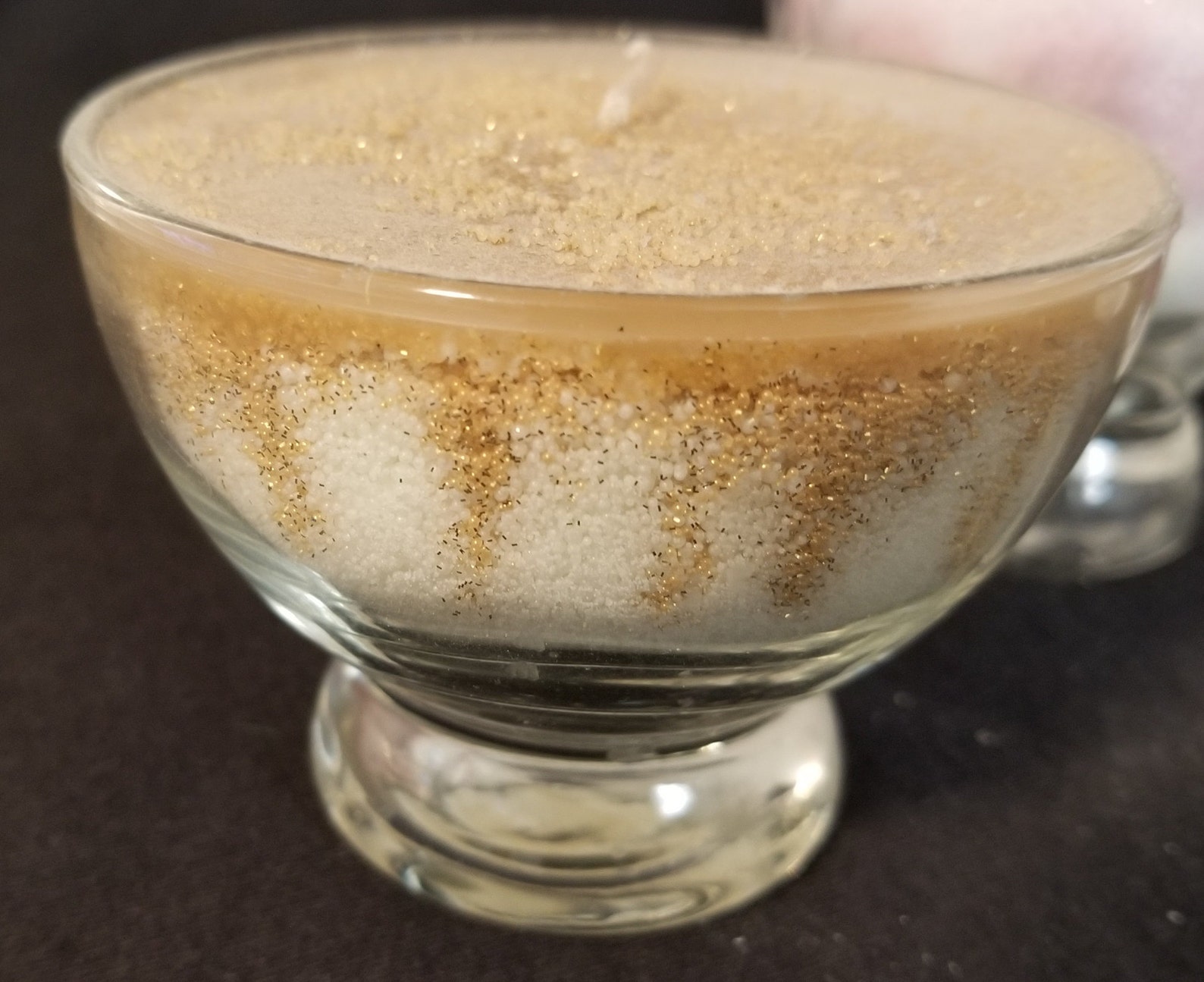 Vtg Handcrafted Wax Crystals Sparkle Candle in 1950's - Etsy