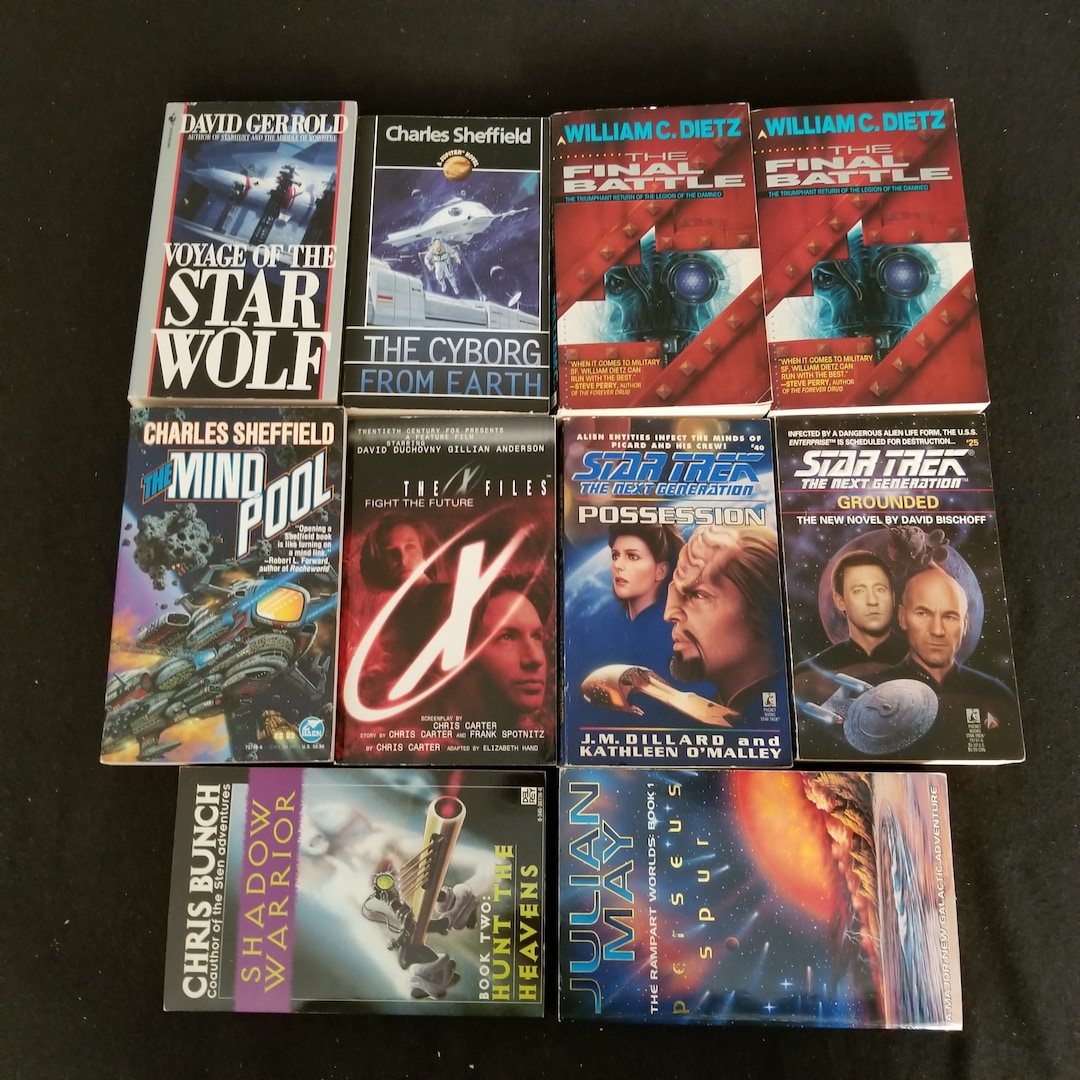 Assorted 1990's Sci- Fi / Science Fiction - Lot / Set of 10 Books - Very Good to Like New ...