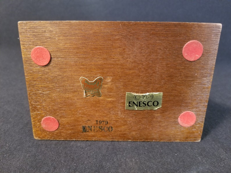 Unique & Fun Enesco Winery Coasters: Wood With Cork 1979 - Set of 6 ...