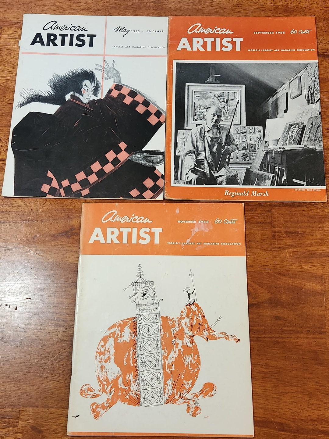 Vintage 1955 American Artist Magazine Set / Lot of 3 Magazines Set 1 - Etsy