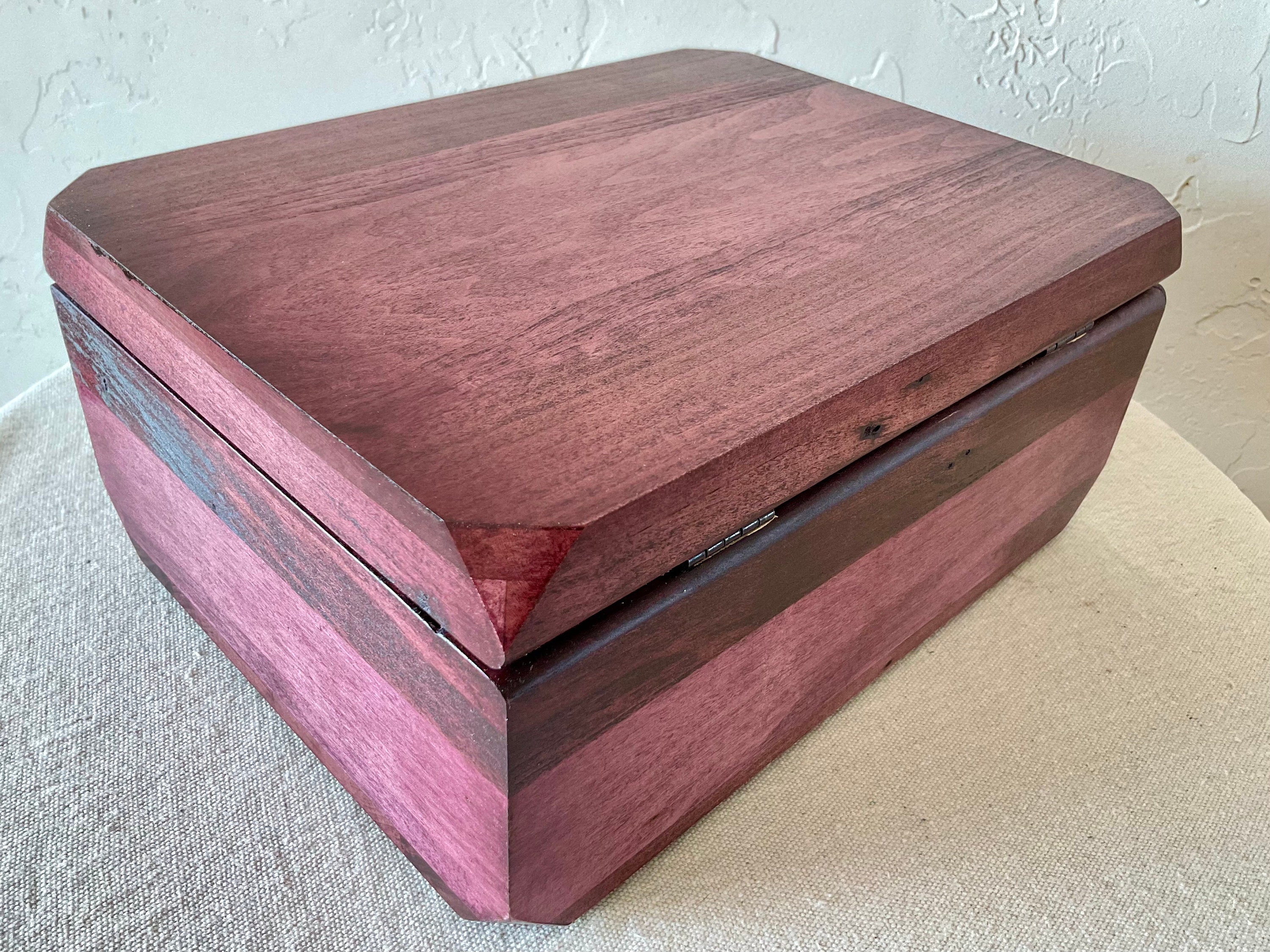 Solid Hard Maple Wooden Box, Keepsake Box, Jewlery Box, Small Arms Box ...