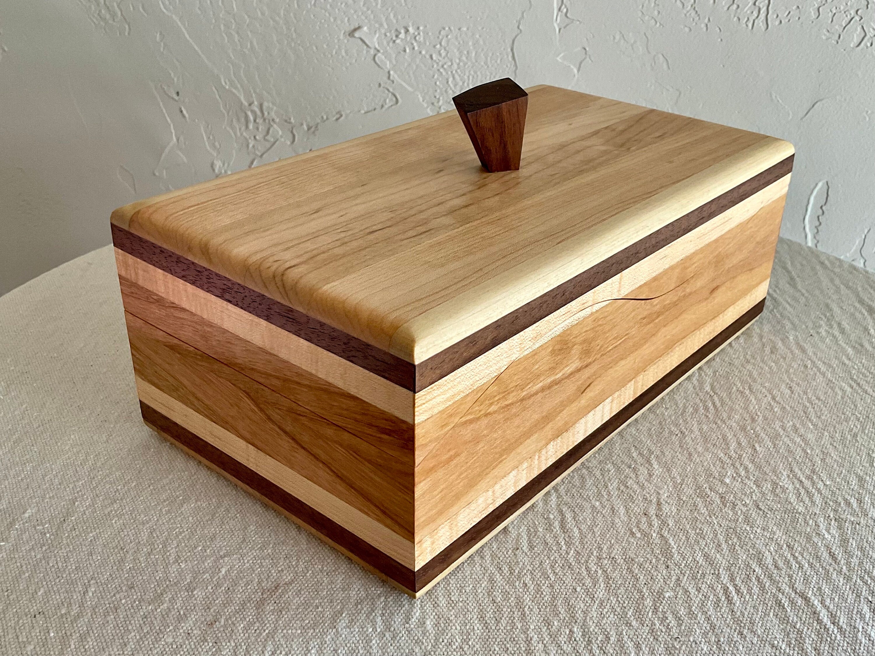 A Box That is Unique Art Ocean Wave Lift Top Box. Keepsake Box, Jewelry ...