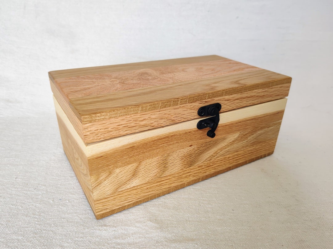 High Quality Hand Crafted Hickory Wood Jewelry Box, Keepsake Box. - Etsy