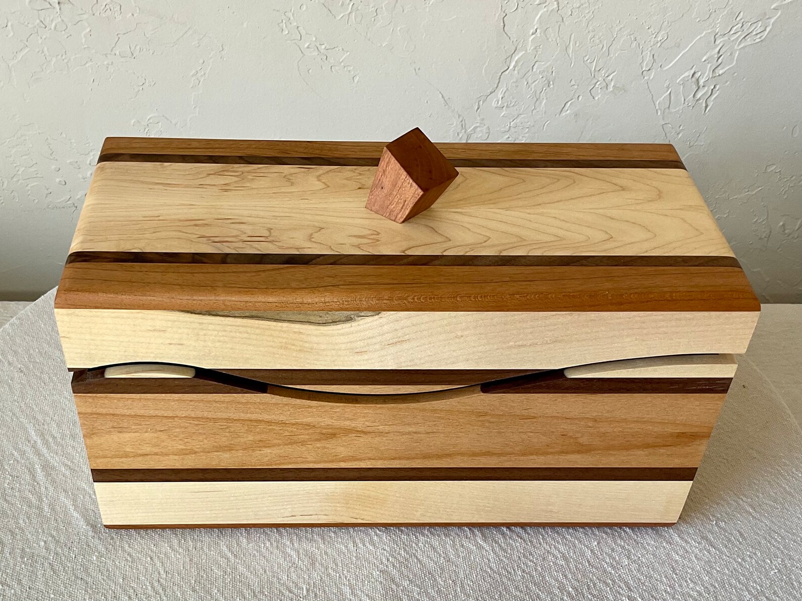 A Box That is Unique Art Ocean Wave Lift Top. Keepsake Box, Jewelry Box ...