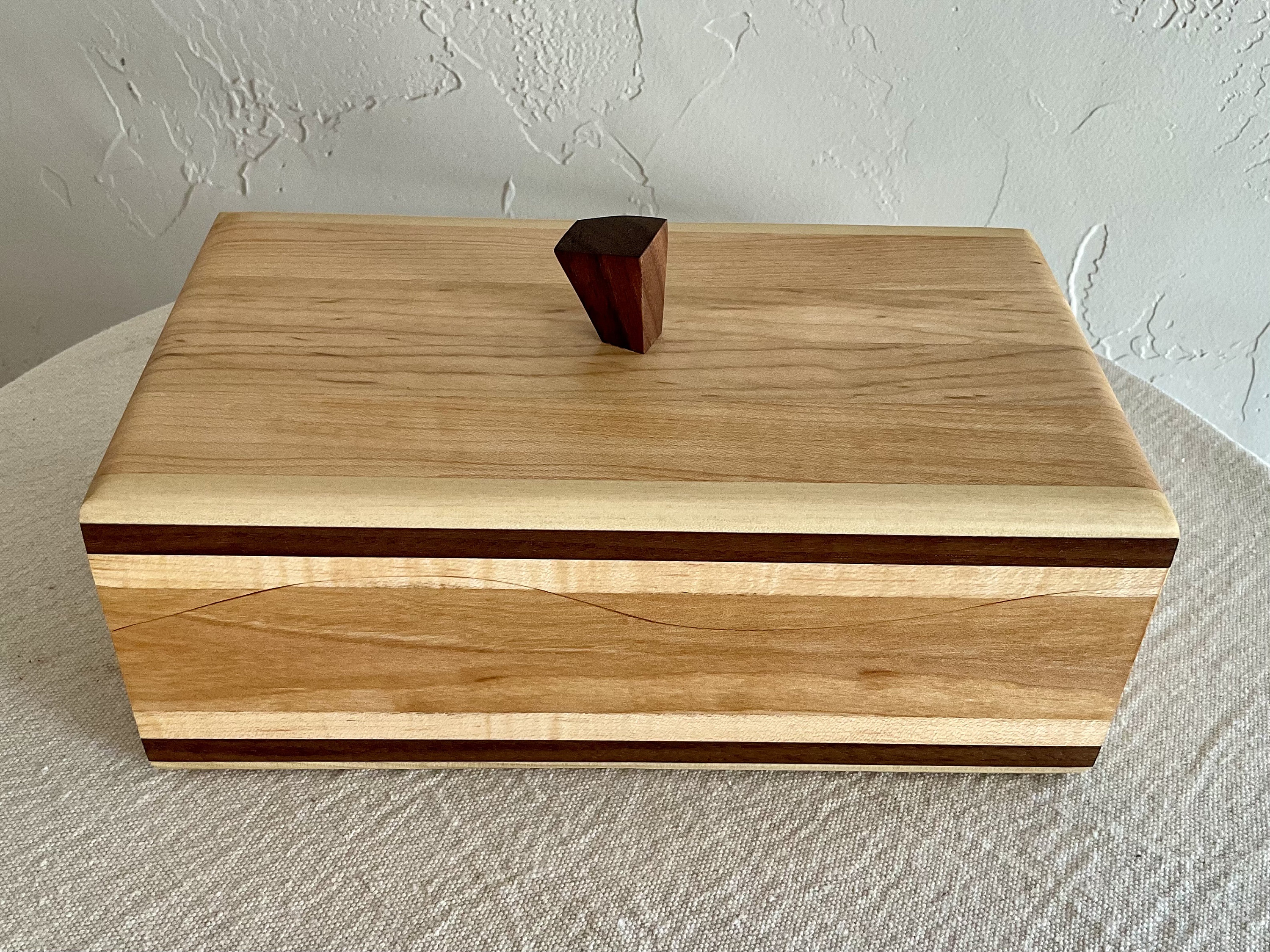 A Box That is Unique Art Ocean Wave Lift Top Box. Keepsake Box, Jewelry ...