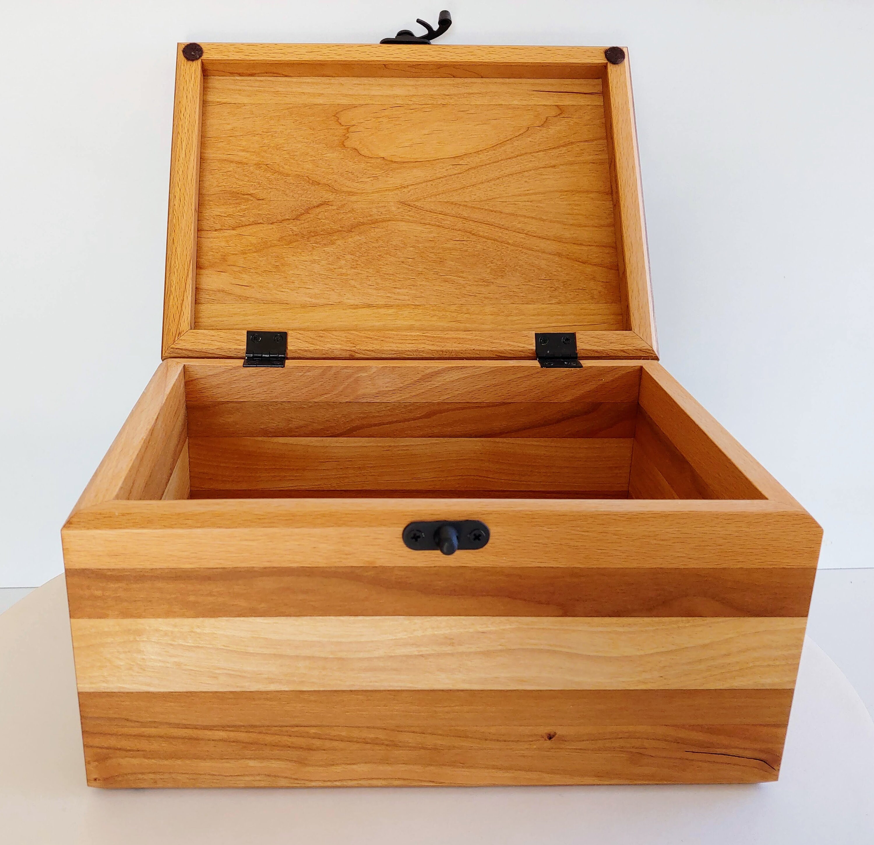 A Quality Hand Crafted Keepsake Box. Made With Solid Cherry Wood Along ...