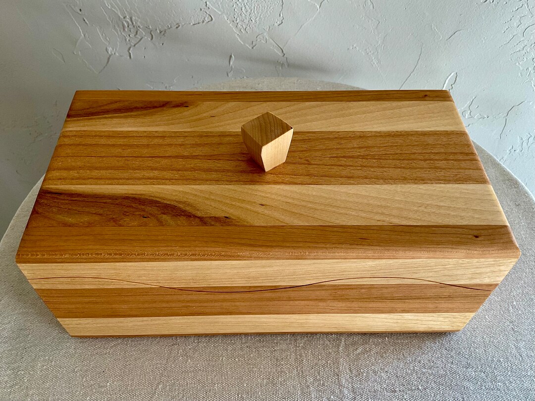 A Box That is Unique Art! Ocean Wave Lift Top Box. Keepsake Box ...
