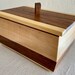 Unique American Hardwood Lift Top Box Jewelry Box and Keepsake - Etsy