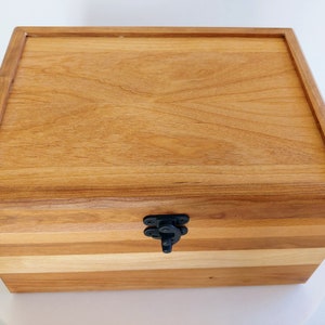 A Quality Hand Crafted Keepsake Box. Made With Solid Cherry Wood Along ...