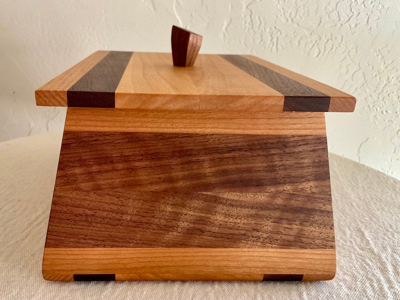 All American Hardwood Lift Top Box, Jewelry Box and Keepsake Box. Made ...