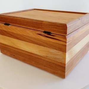 A Quality Hand Crafted Keepsake Box. Made With Solid Cherry Wood Along ...