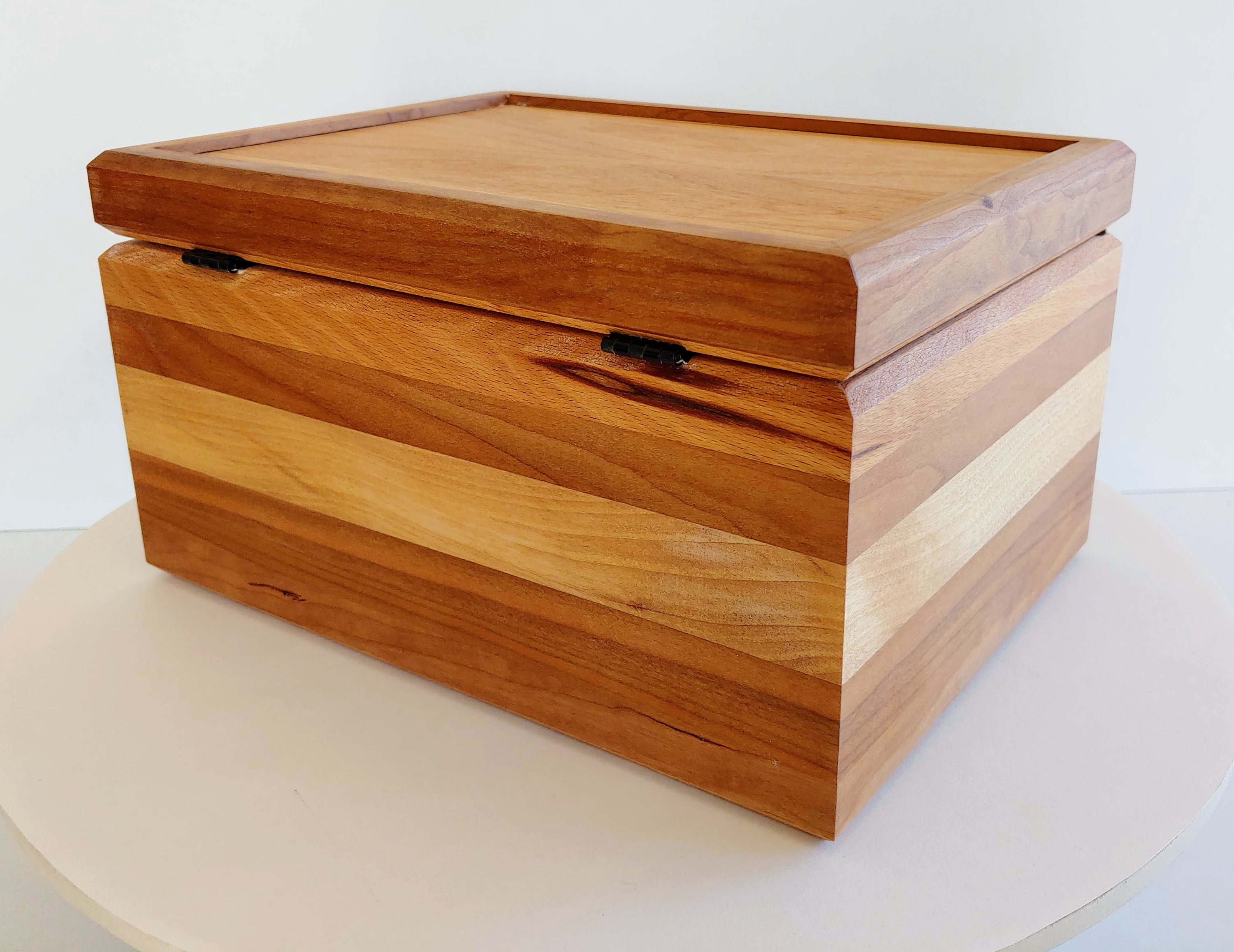 A Quality Hand Crafted Keepsake Box. Made With Solid Cherry Wood Along ...
