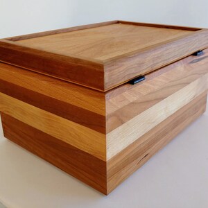 A Quality Hand Crafted Keepsake Box. Made With Solid Cherry Wood Along ...