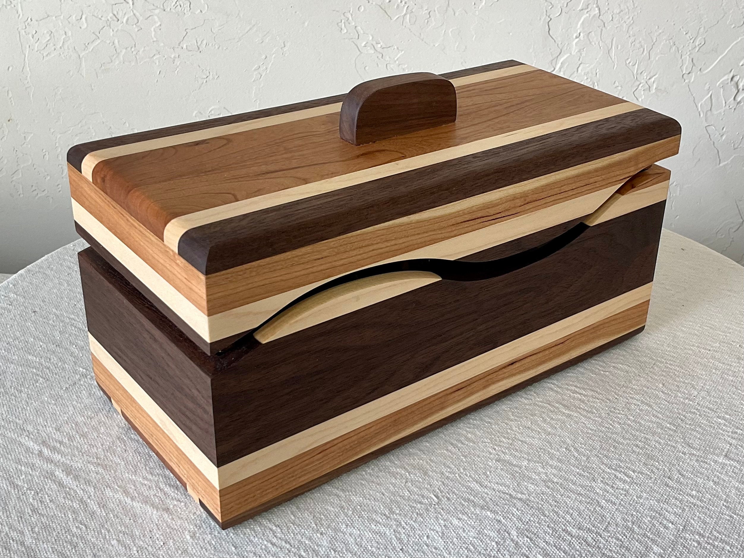 A Box That is Unique Art Ocean Wave Lift Top. Keepsake Box, Jewelry Box ...