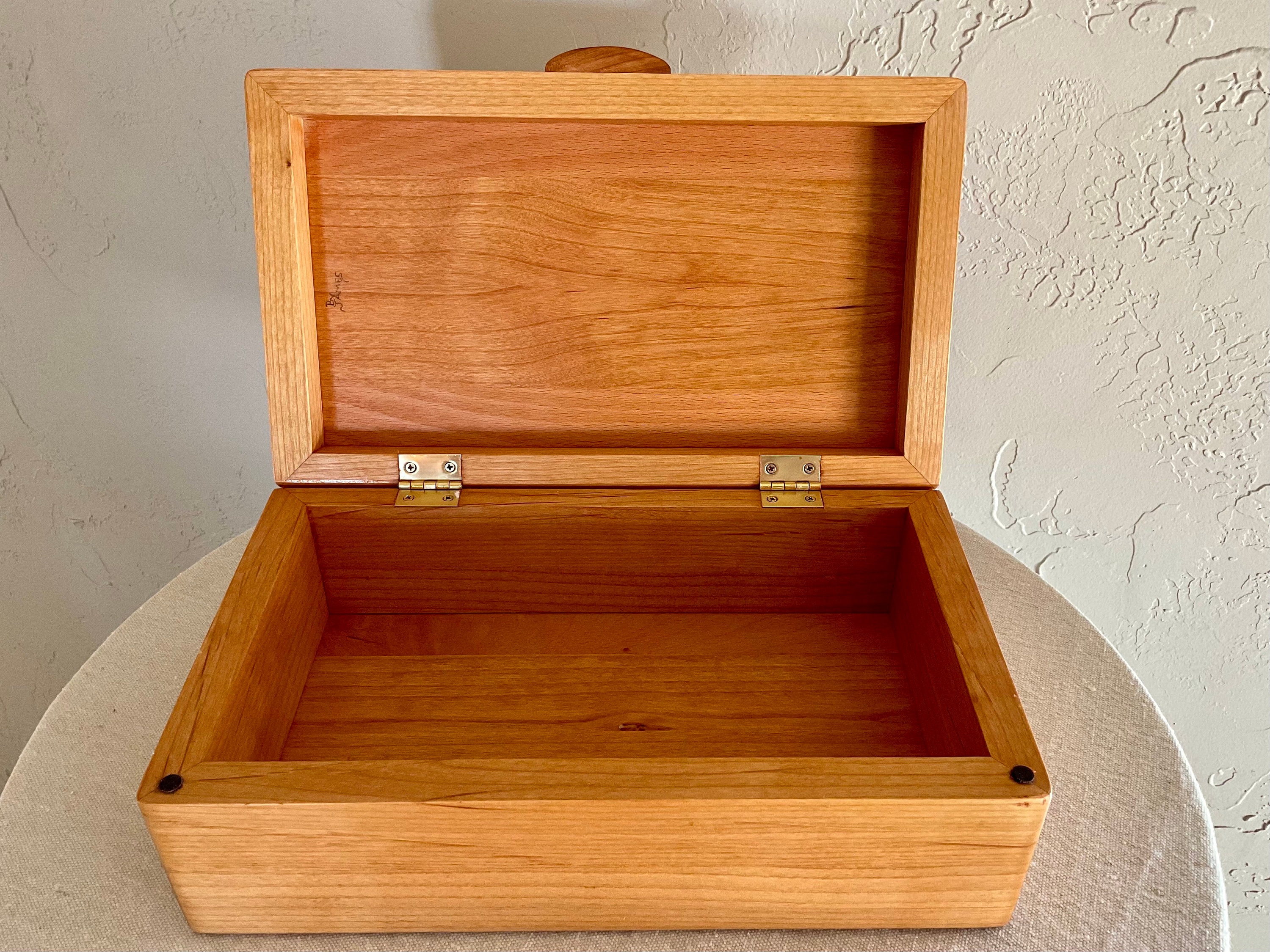 All Solid Cherry Wood Keepsake Box, Jewelry Box. - Etsy