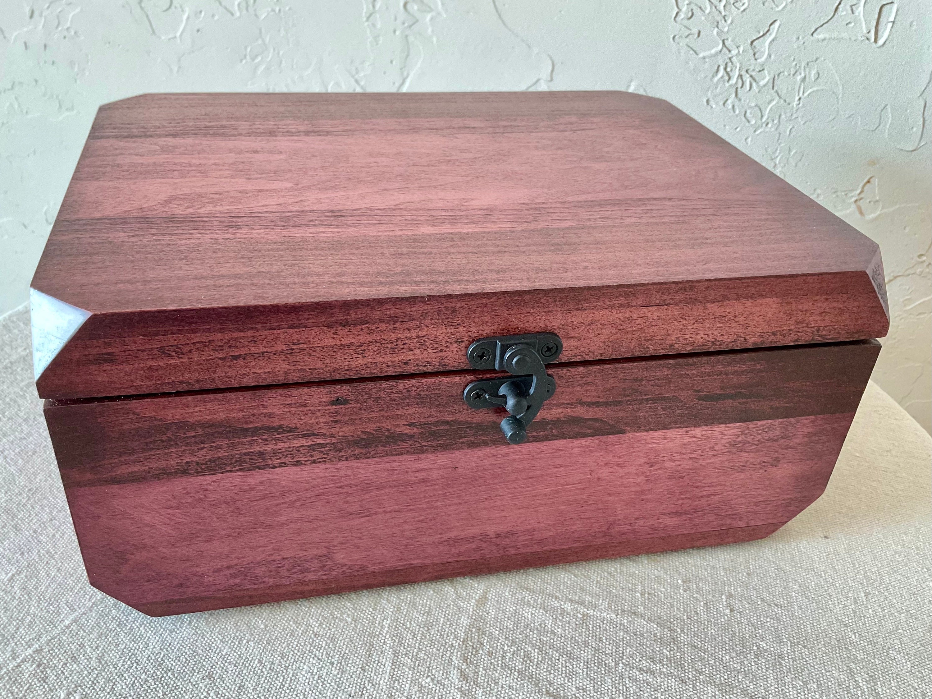 Solid Hard Maple Wooden Box, Keepsake Box, Jewlery Box, Small Arms Box ...