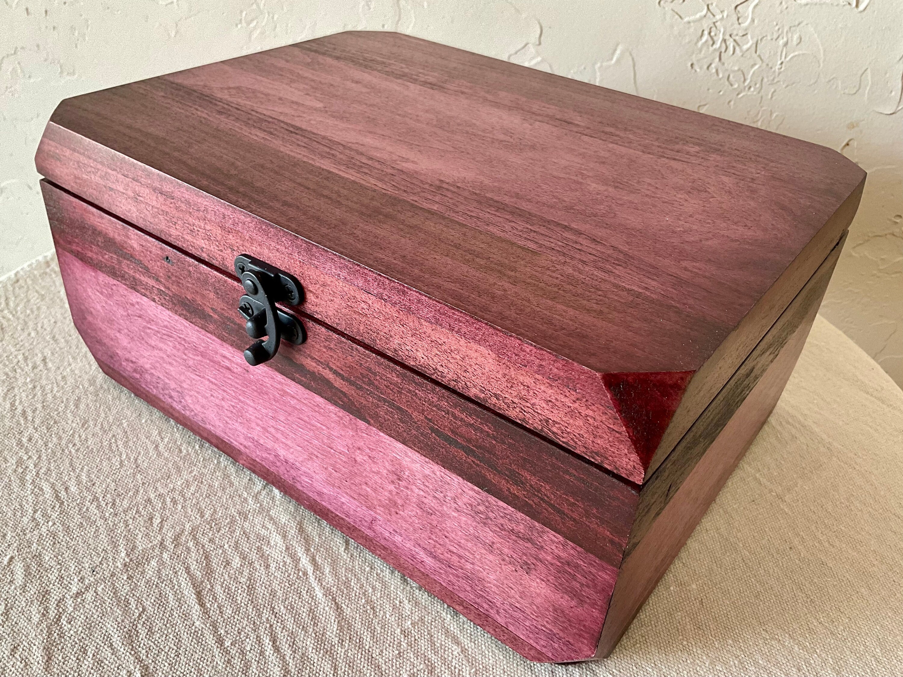 Solid Hard Maple Wooden Box, Keepsake Box, Jewlery Box, Small Arms Box ...