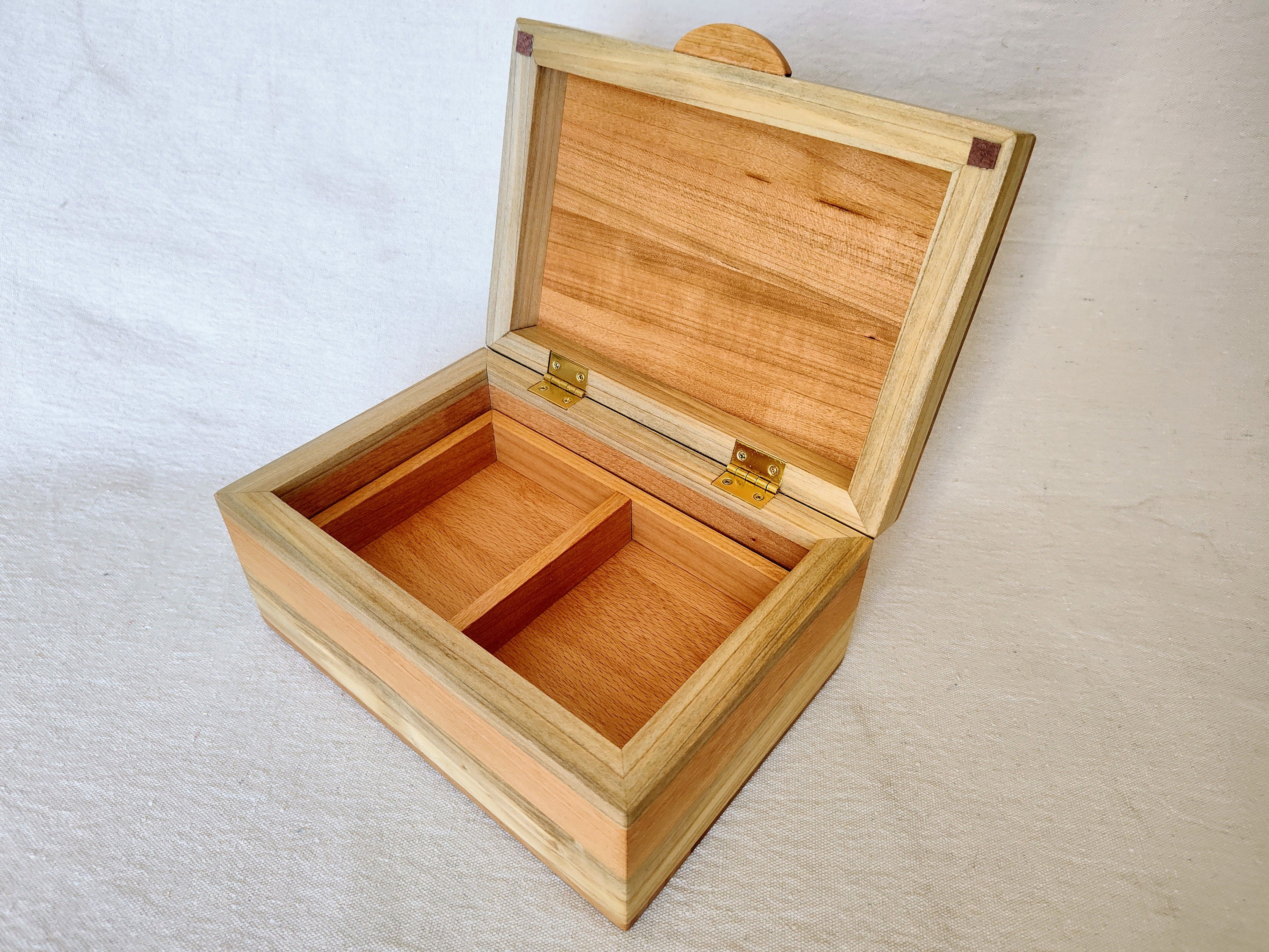 Hand Crafted Jewelry Box With Lift Out Tray and Secret Place for Cool ...