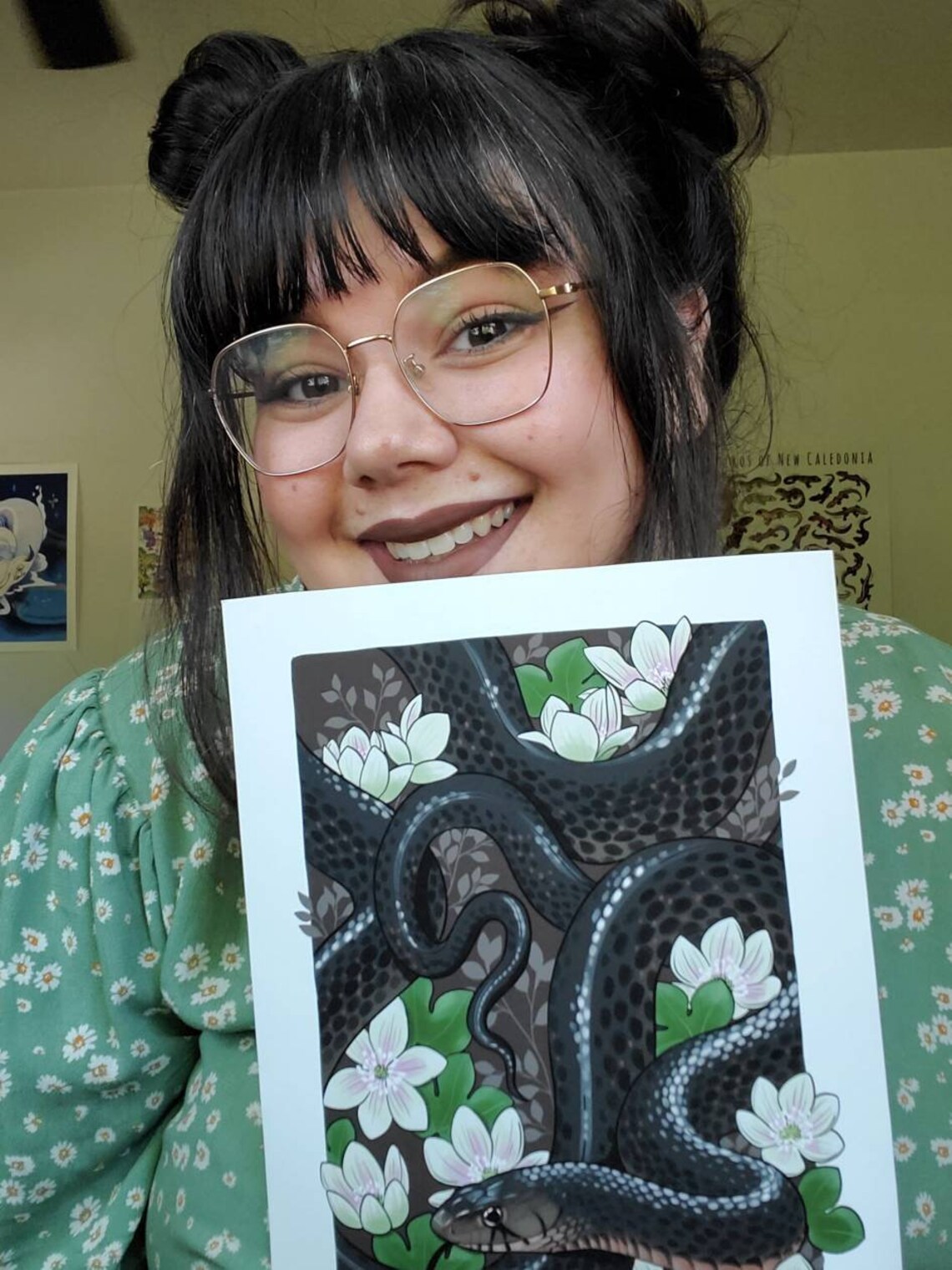 Lord of the Forest PRINT Drymarchon Texas Indigo Snake Cribo | Etsy