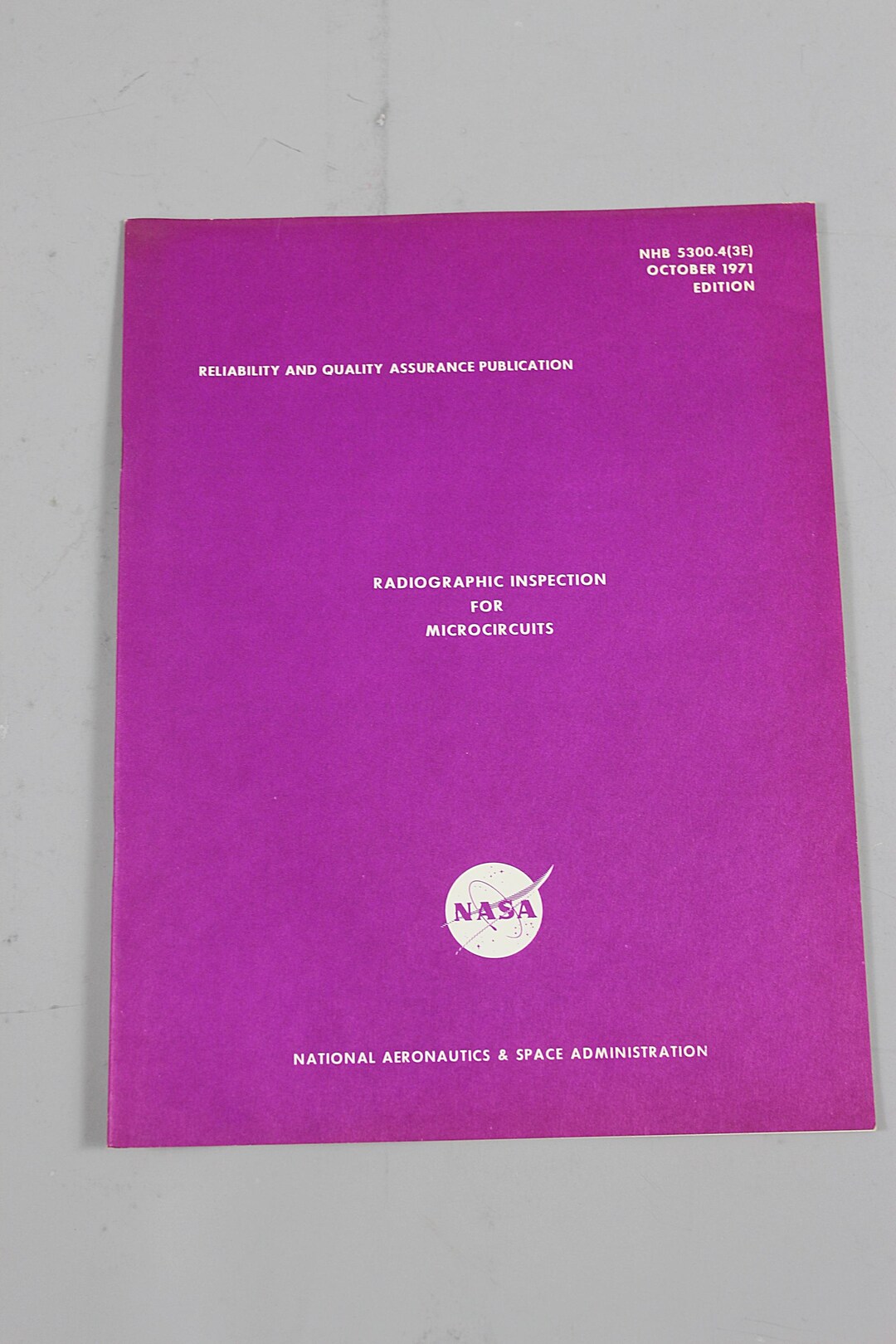 APOLLO Program Radiographic Inspection for Microcircuits 1971 Original ...