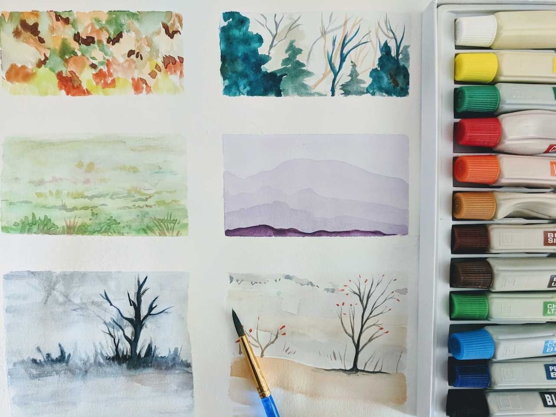 Kids Gift Watercolor Art Kit - Watercolor Painting Set Kids Activity ...