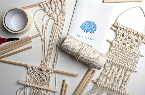 Macrame Kit Kids Art Activity Diy Macrame Kit Birthday Box - Etsy