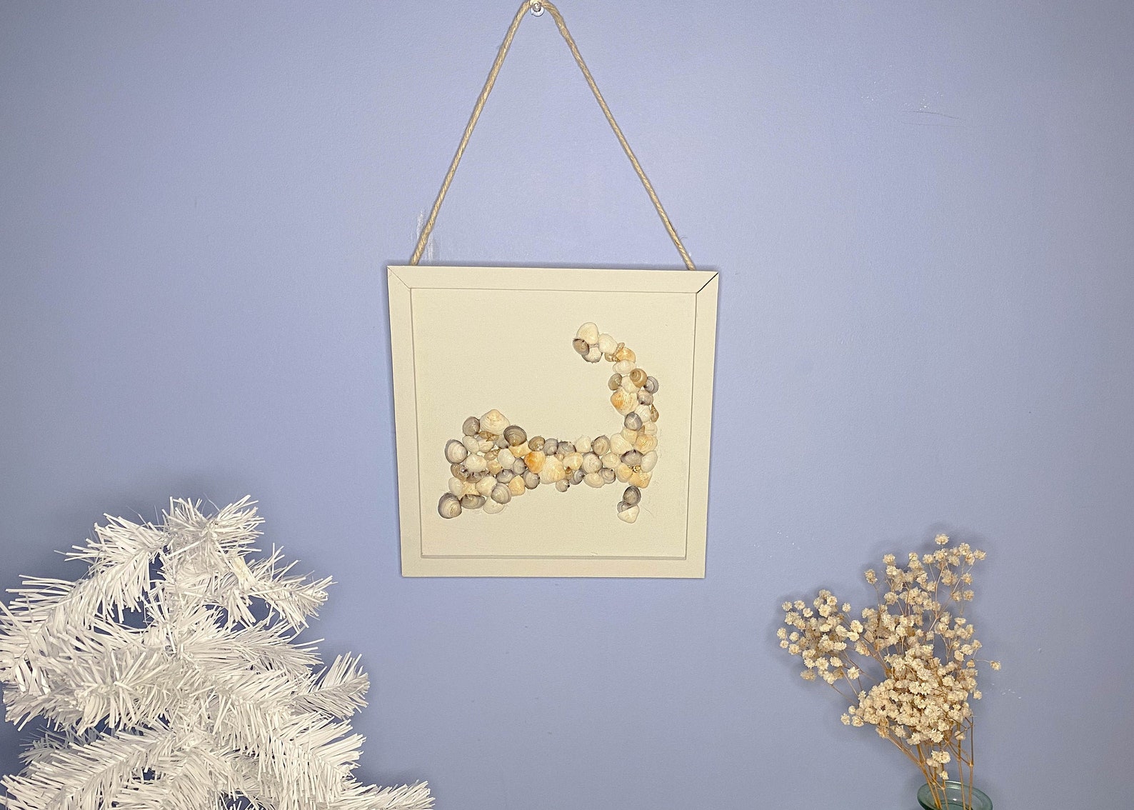 Cape Cod Shaped Shell Wall Decor 8 X 8 - Etsy