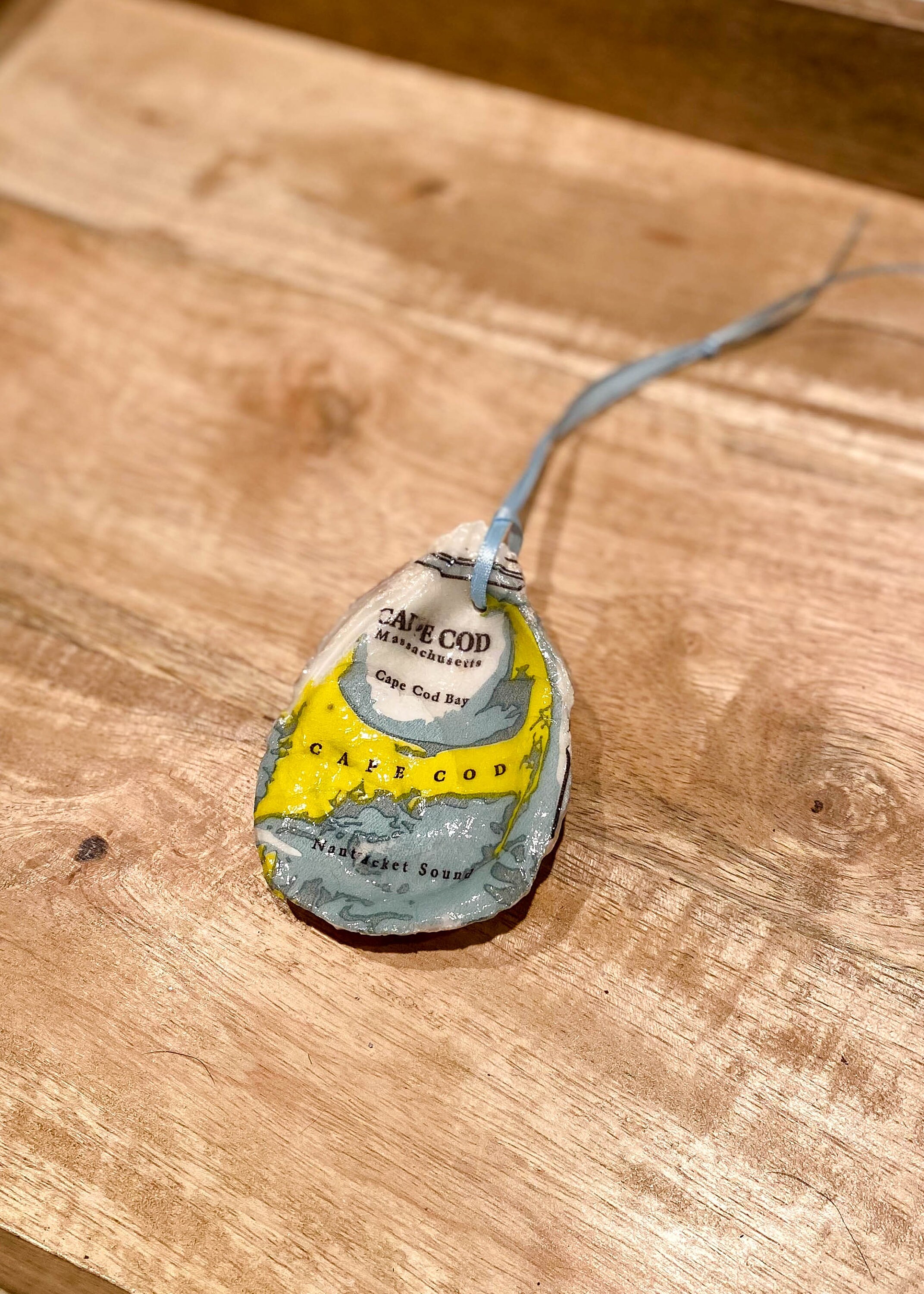 Cape Cod Map Oyster Shell Ornament in Gift Box - Etsy