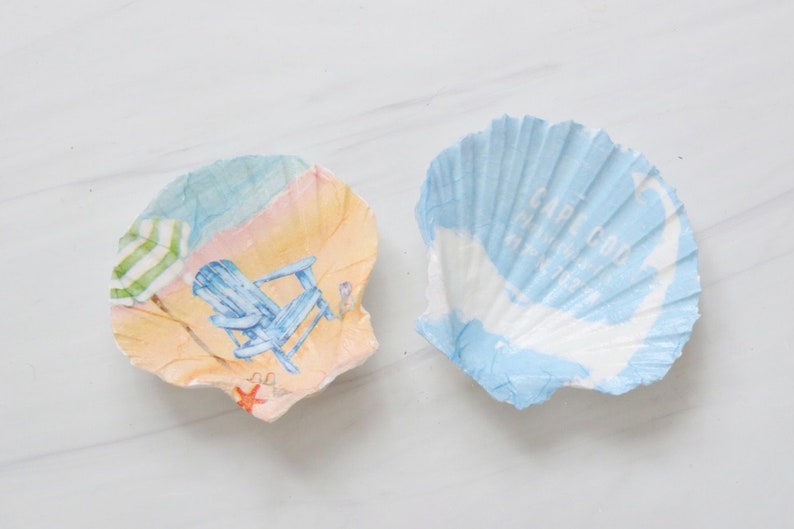 Cape Cod Map Scallop Shell Trinket Dish - Etsy