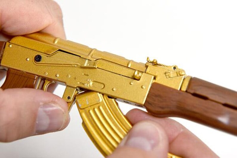Gold AK 47 Miniature Model 1:3 Scale Die Cast Non-firing - Etsy
