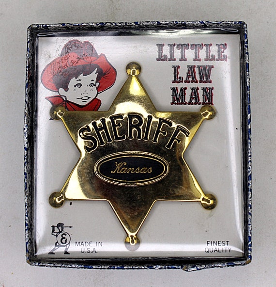 1950s/1960s Toy Sheriff Badge NOS Little Law Man Sheriff | Etsy