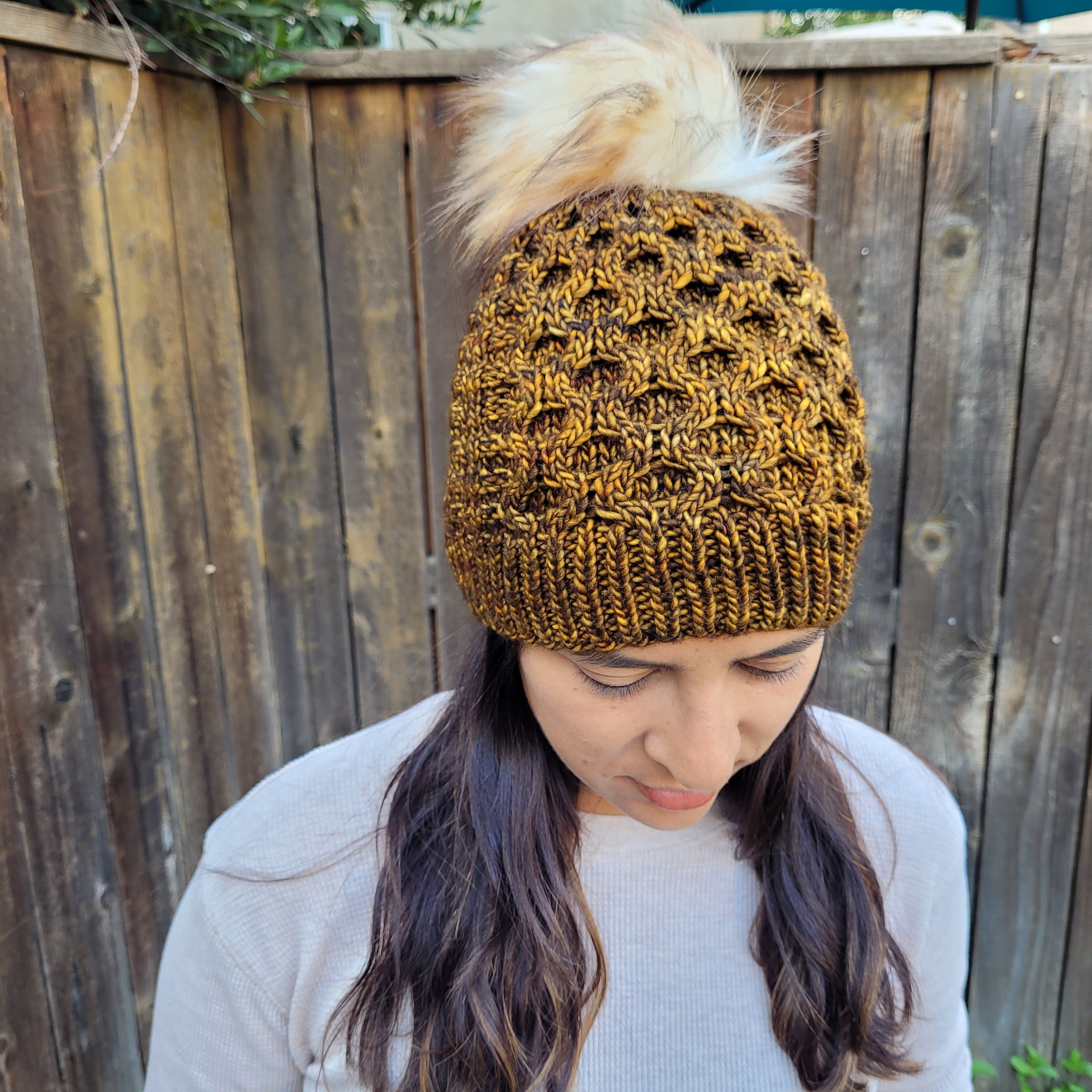 Knitting Pattern Waffles With Honey Hat - Etsy
