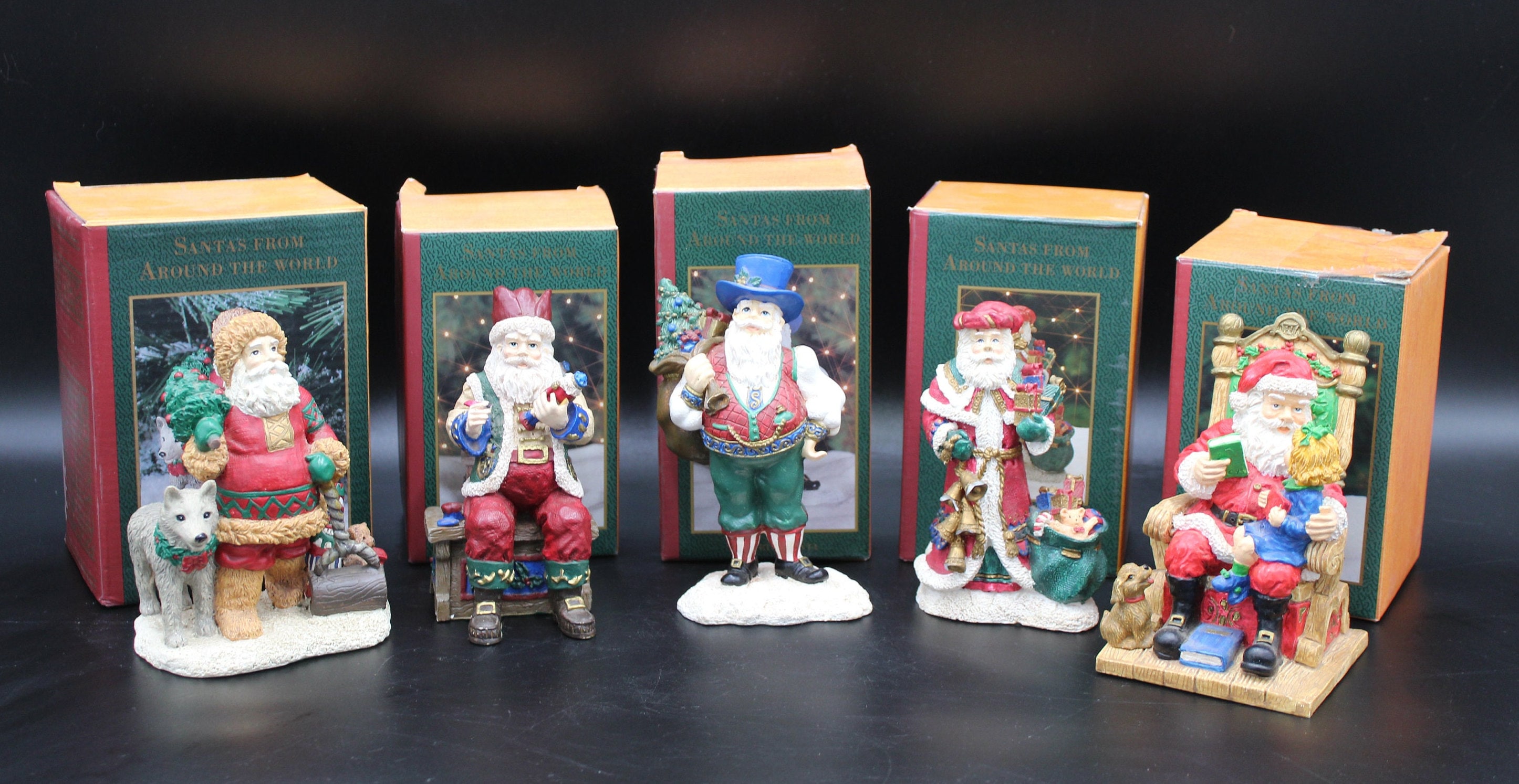 Vintage Santas From Around the World Collection Christmas - Etsy