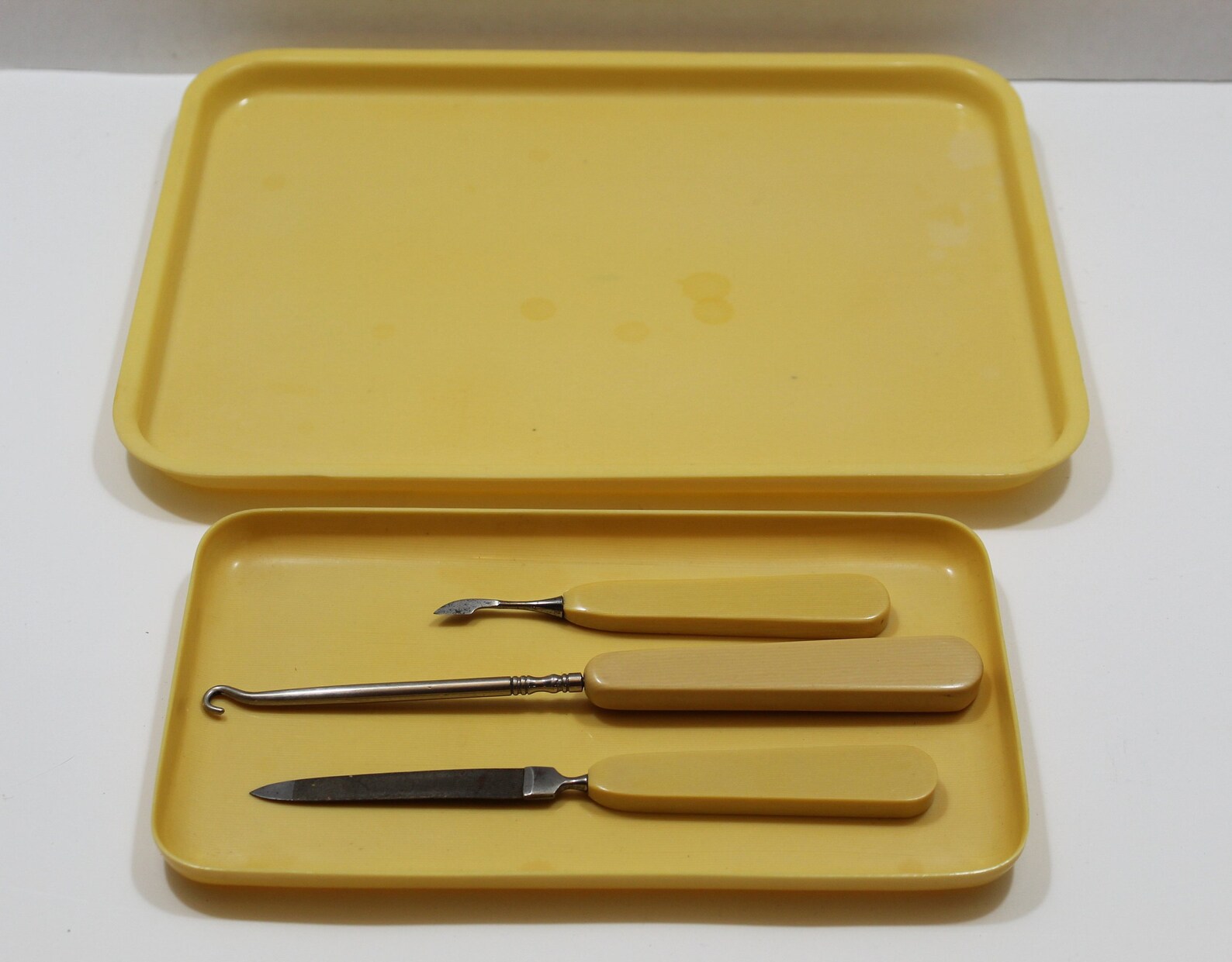 Vintage Ivory Celluloid Pyralin 8 Piece Vanity Set Early - Etsy