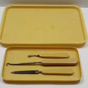 Vintage Ivory Celluloid Pyralin 8 Piece Vanity Set Early - Etsy