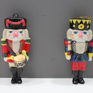 Whimsy Christmas by Block Set of 2 Nutcracker Porcelain Hand Painted ...
