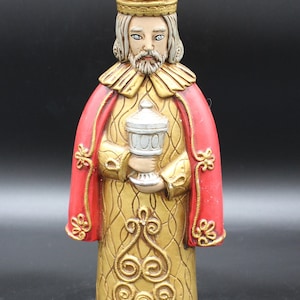 Vintage Paper Mache Wise Man Candlestick Holder Replacement Piece ...